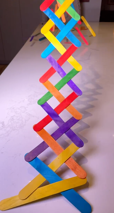 popsicle stick weave wave - Be Cool Grandpa